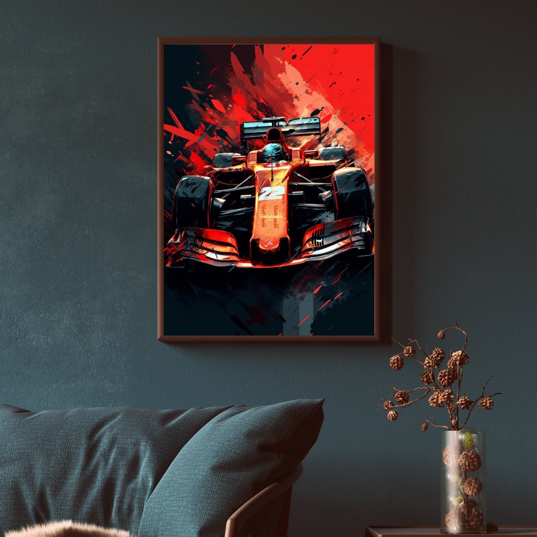 Formula 1 Poster, F1 Fan Art, Wall Art Gift, Fathers Gift, High Quality ...