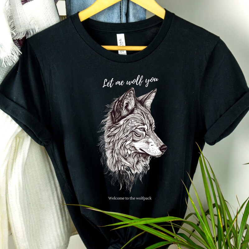 Wolf Shirt - Etsy