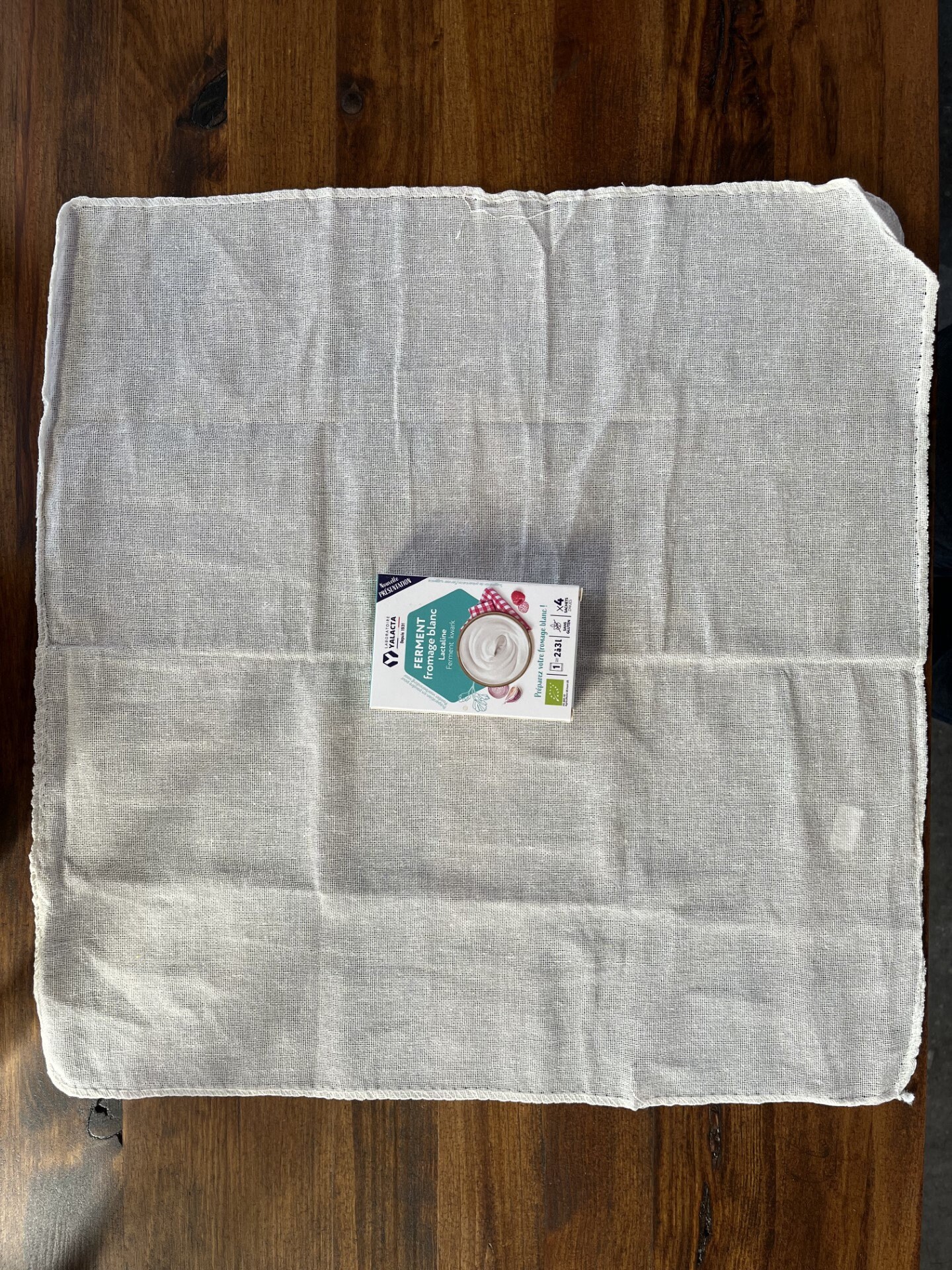 Cheesecloth and French Style Starter for Kwark Lactaline, French ...