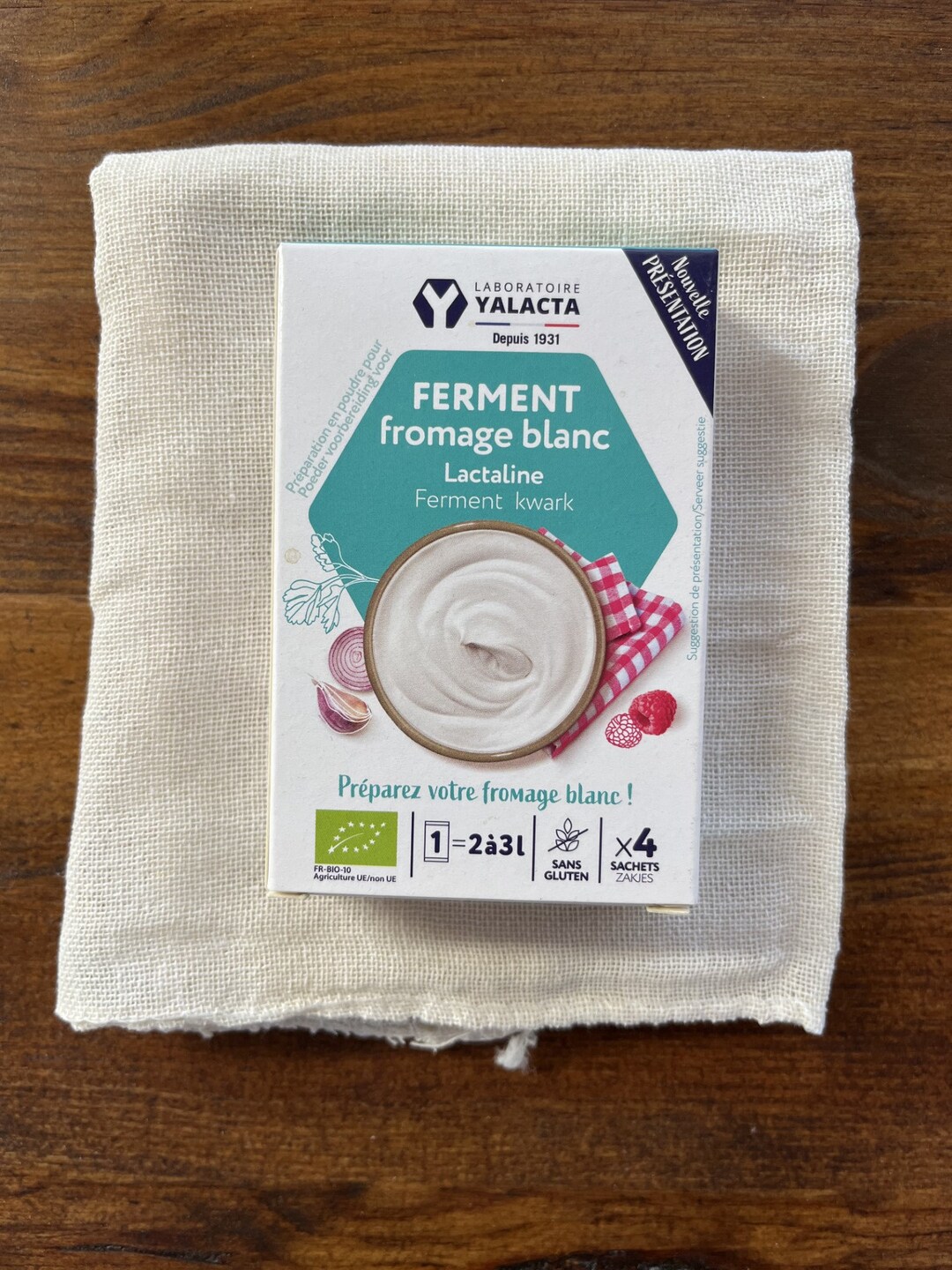 Cheesecloth and French Style Starter for Kwark Lactaline, French ...