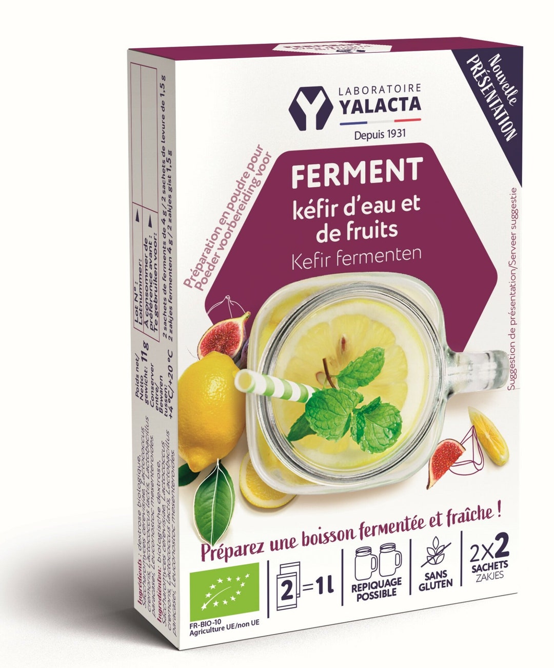 Kefir Starter in Powder, Healthy Food, French Laboratory, Gluten Free ...