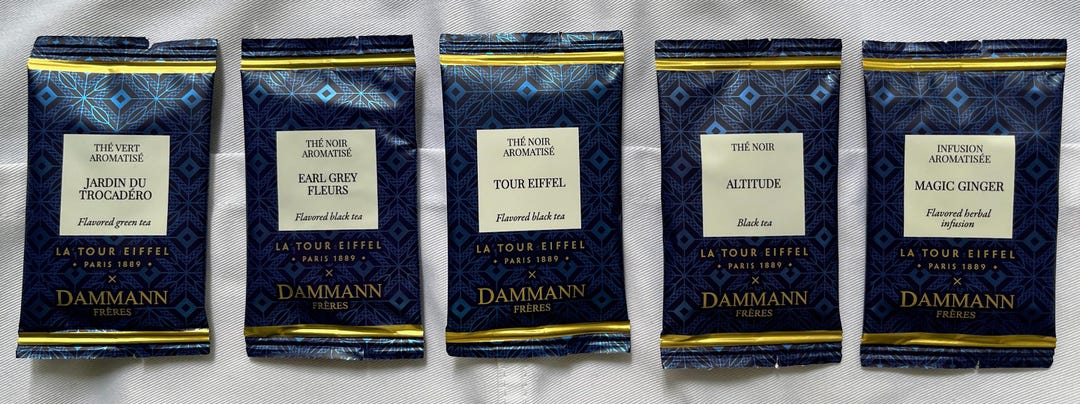 Dammann "eiffel Tower" Collection Tea Sachets, 5 Tea Bags, Try These ...