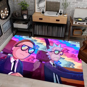 Rick and Morty, Cartoon Rug,movie Rug,custom Rug,area Rug,rugs for ...