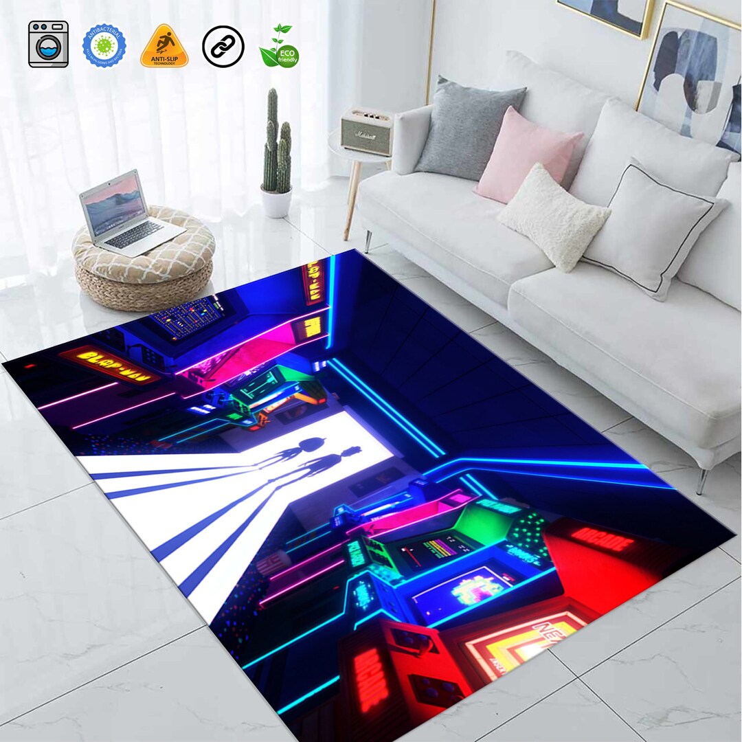 Gaming Room Rug, E-sport Rug, Gamer Rug, Gaming Teppich, Shining Rug ...
