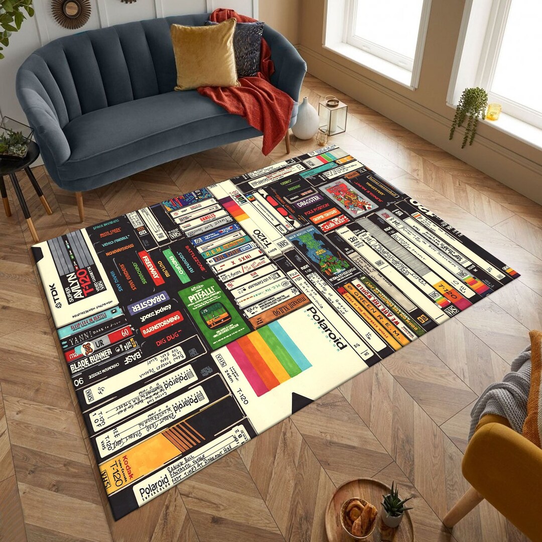 Classic Cassette Rug, 90s Rug, Tape Rug, Retro Design Rug,non Slip ...