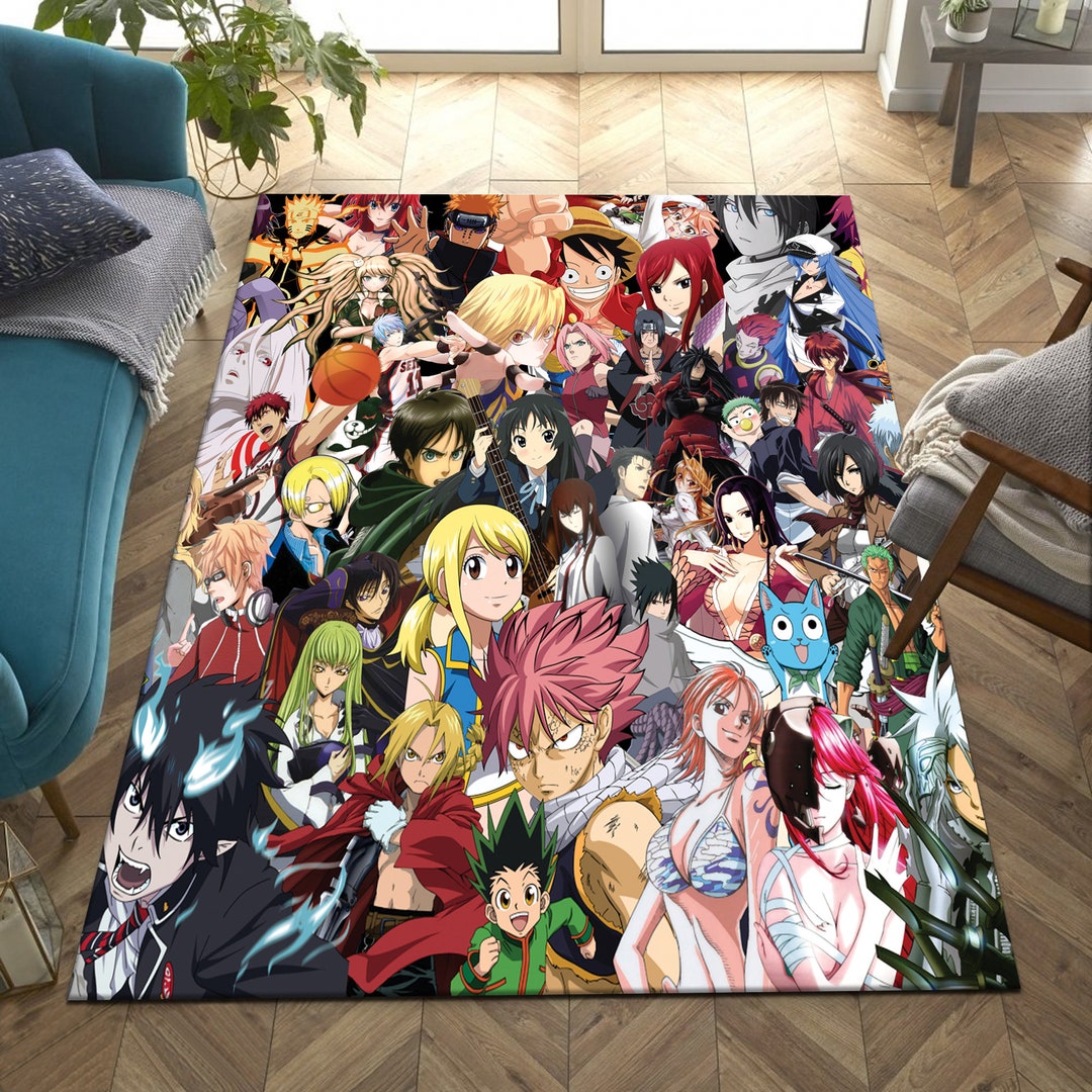 Anime, Anime Rug, Manga Rug, Kids Room Rugs, Modern Rug, Custom Rug ...