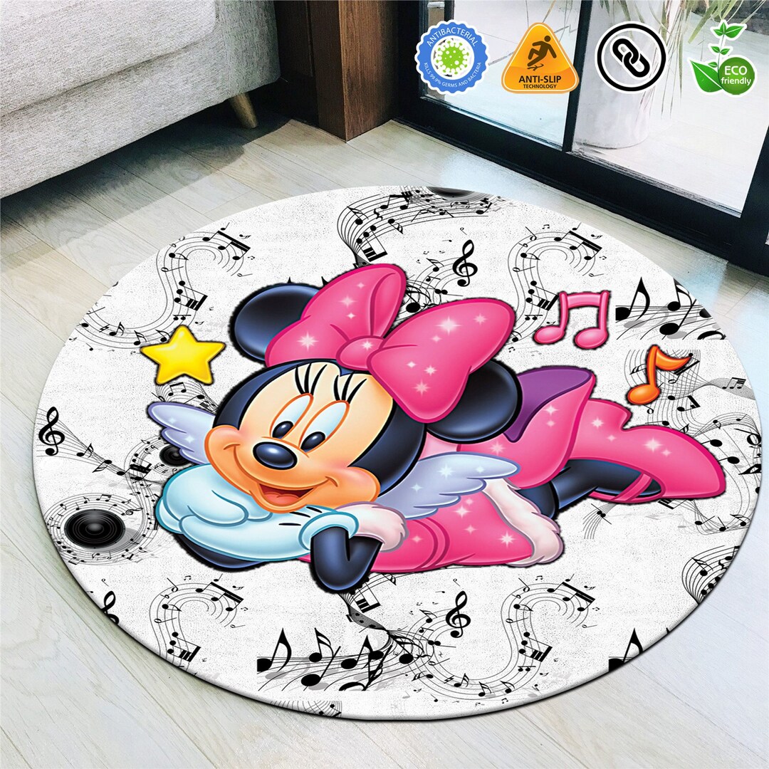 Mickey Mouse Rug,minnie Mouse Rug,cute Rug, Kids Room Decor, Baby Room ...