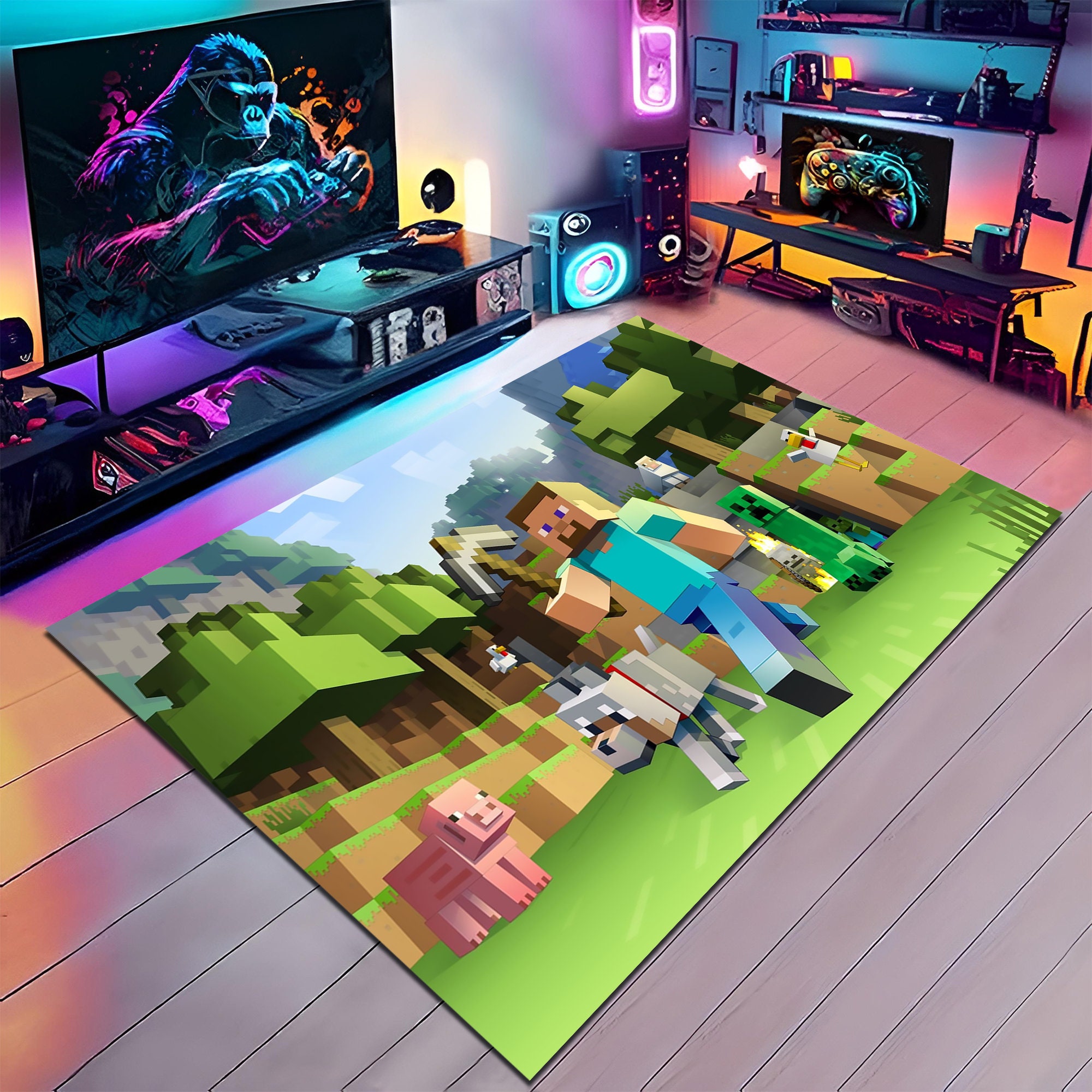 Popular Game Rug,Gamer Carpet, Gaming Carpet, Custom Carpet, Living ...