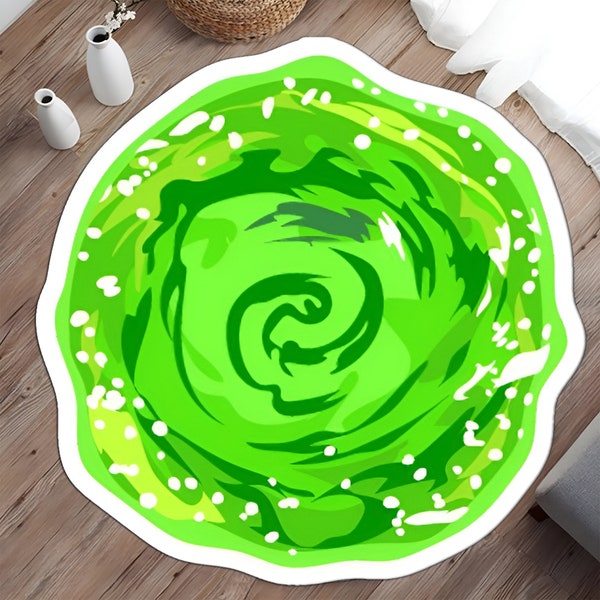 Rick and Morty Portal Rug - Etsy