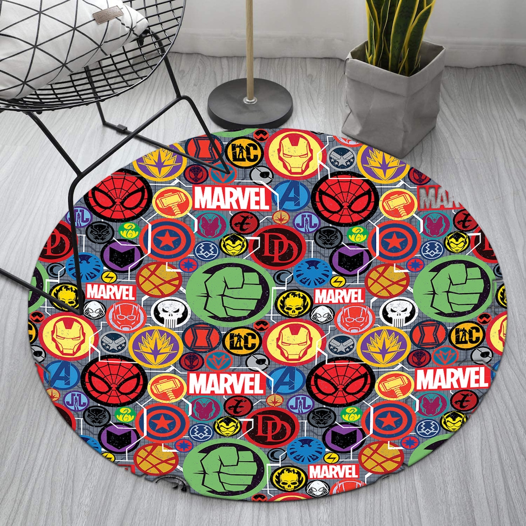 Avengers Rug, Ironman, Captain America, Hulk, Spiderman, Avengers ...