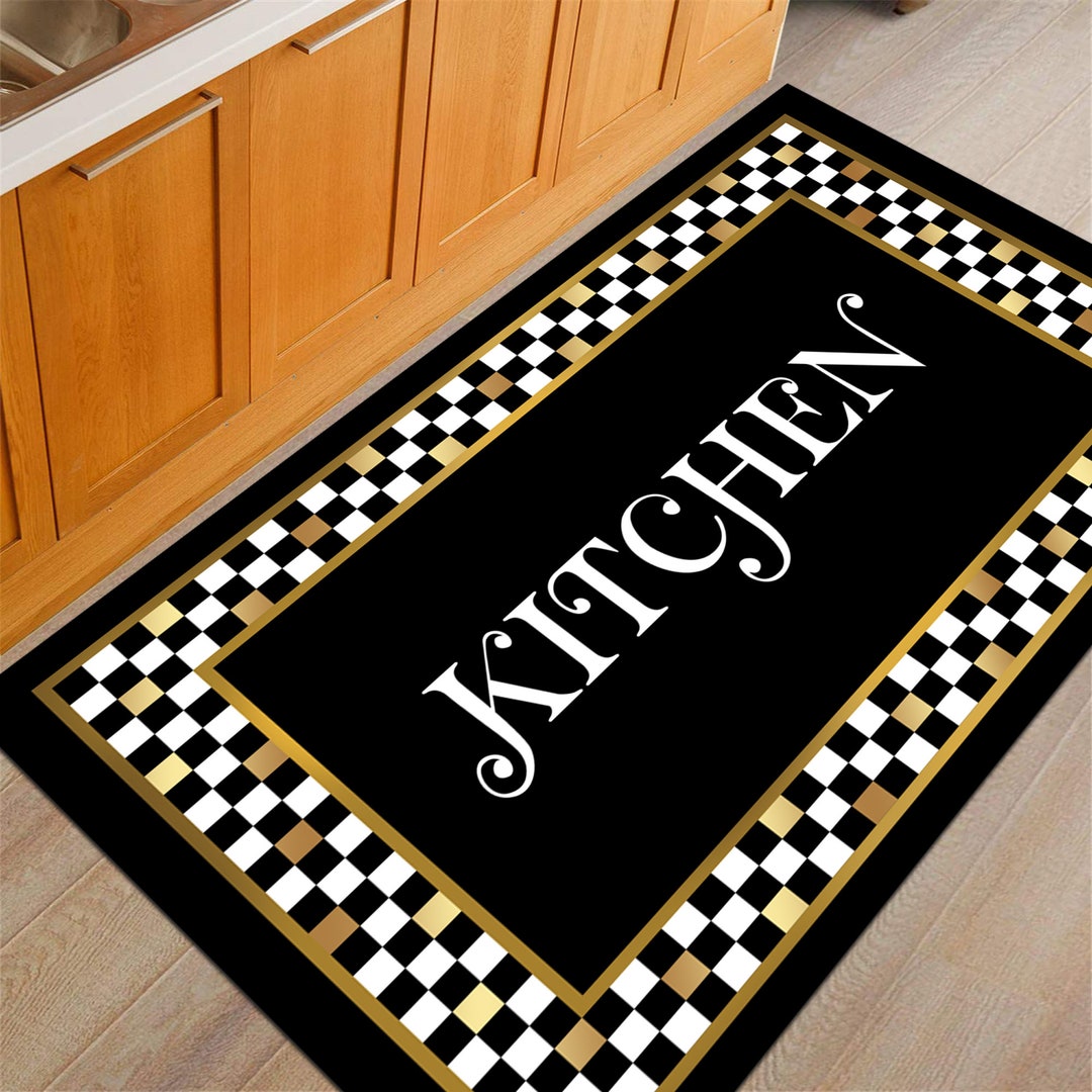 Non-slip Washable Kitchen Rug , Non Slip Base Kitchen Mat,kitchen ...