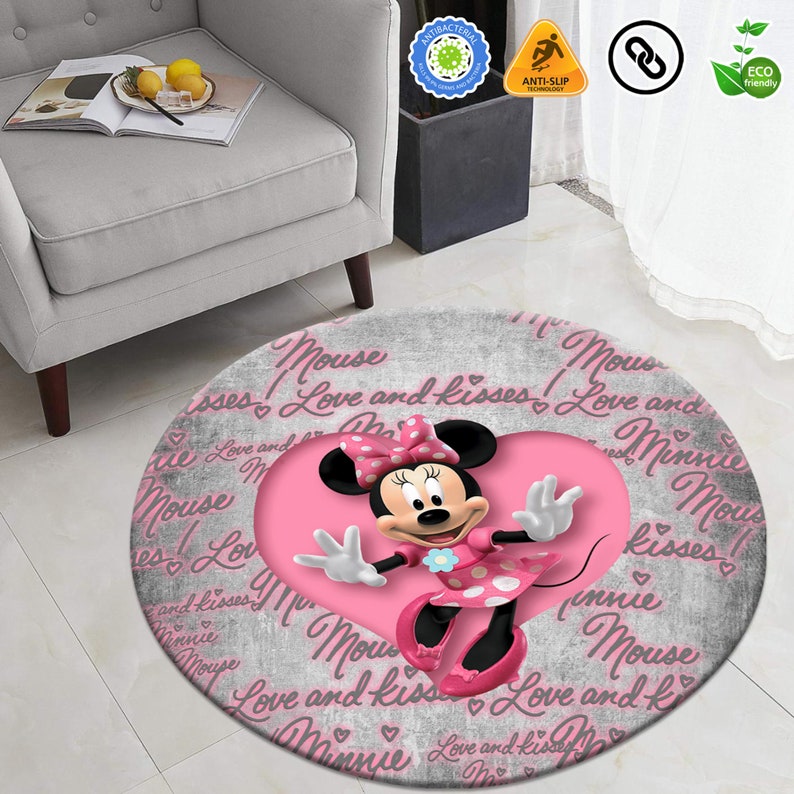 Mickey Mouse Rugminnie Mouse Rugcute Rug Kids Room Decor - Etsy