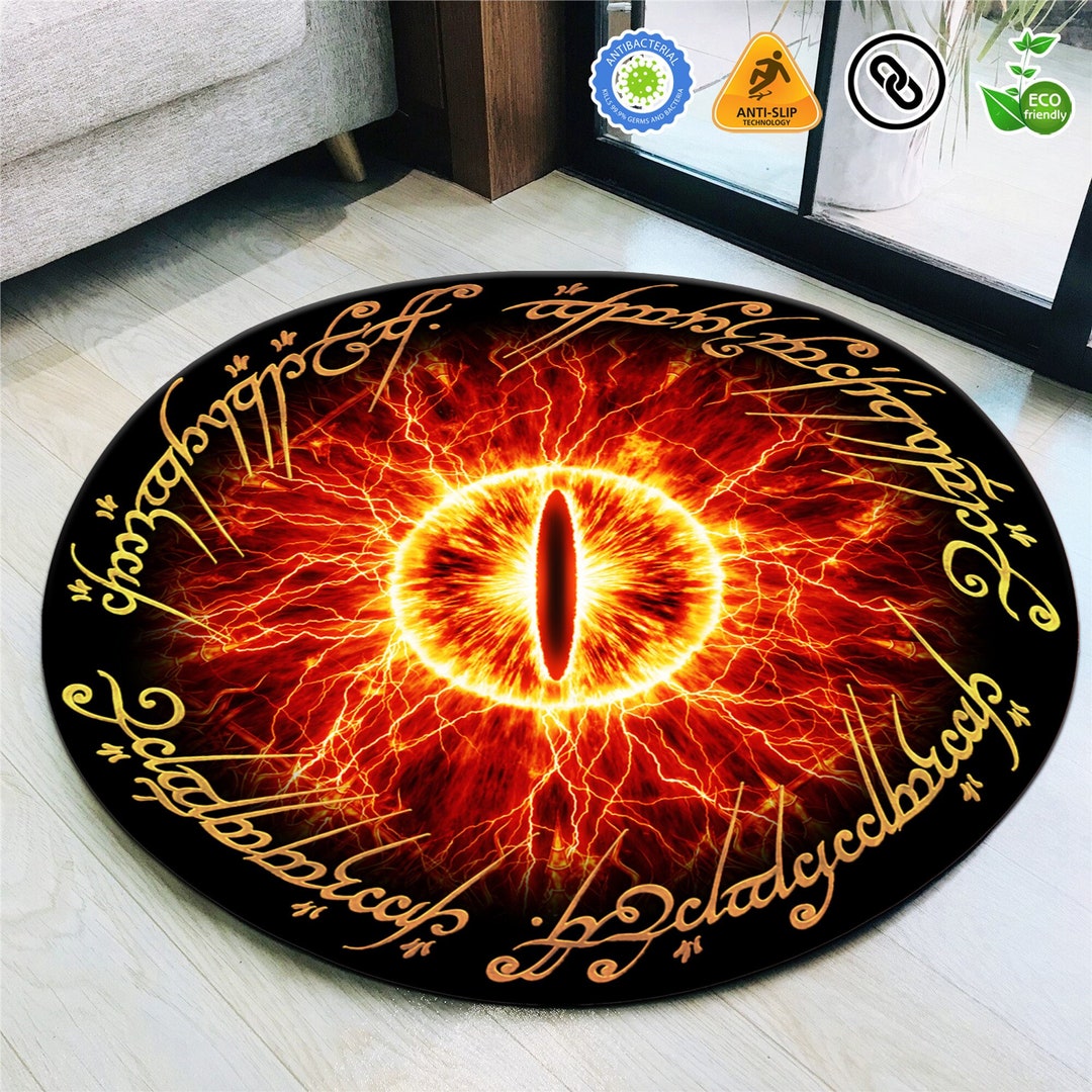 Lord of the Rings, Popular Rug, Sauron Eye Themed Rug, Living Room ...