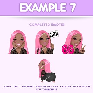 Custom Emote Commission, Custom Emotes From Photo for Twitch, Tiktok ...
