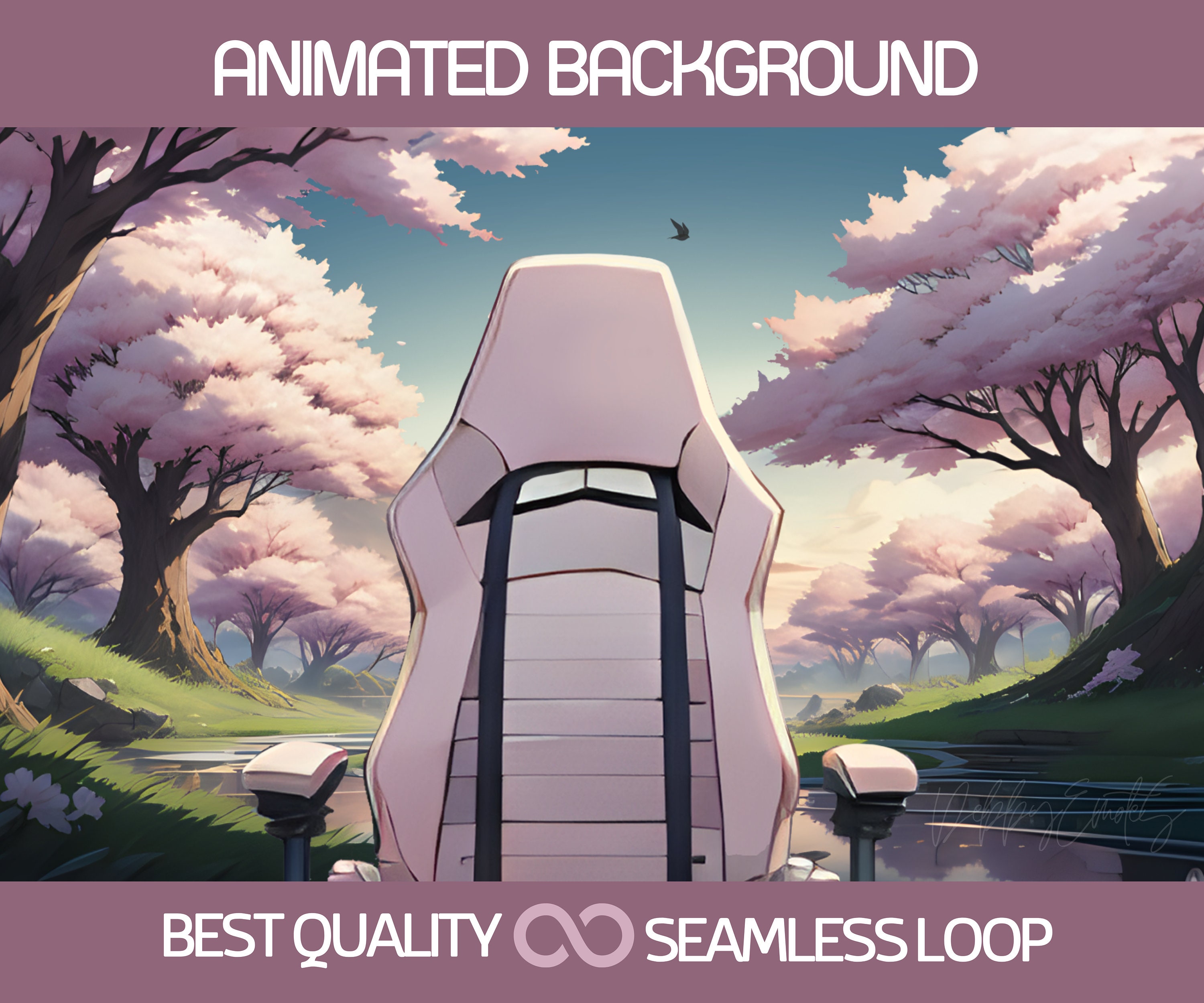 Zoom Background, Animated Vtuber Background for Stream, Room Virtual ...