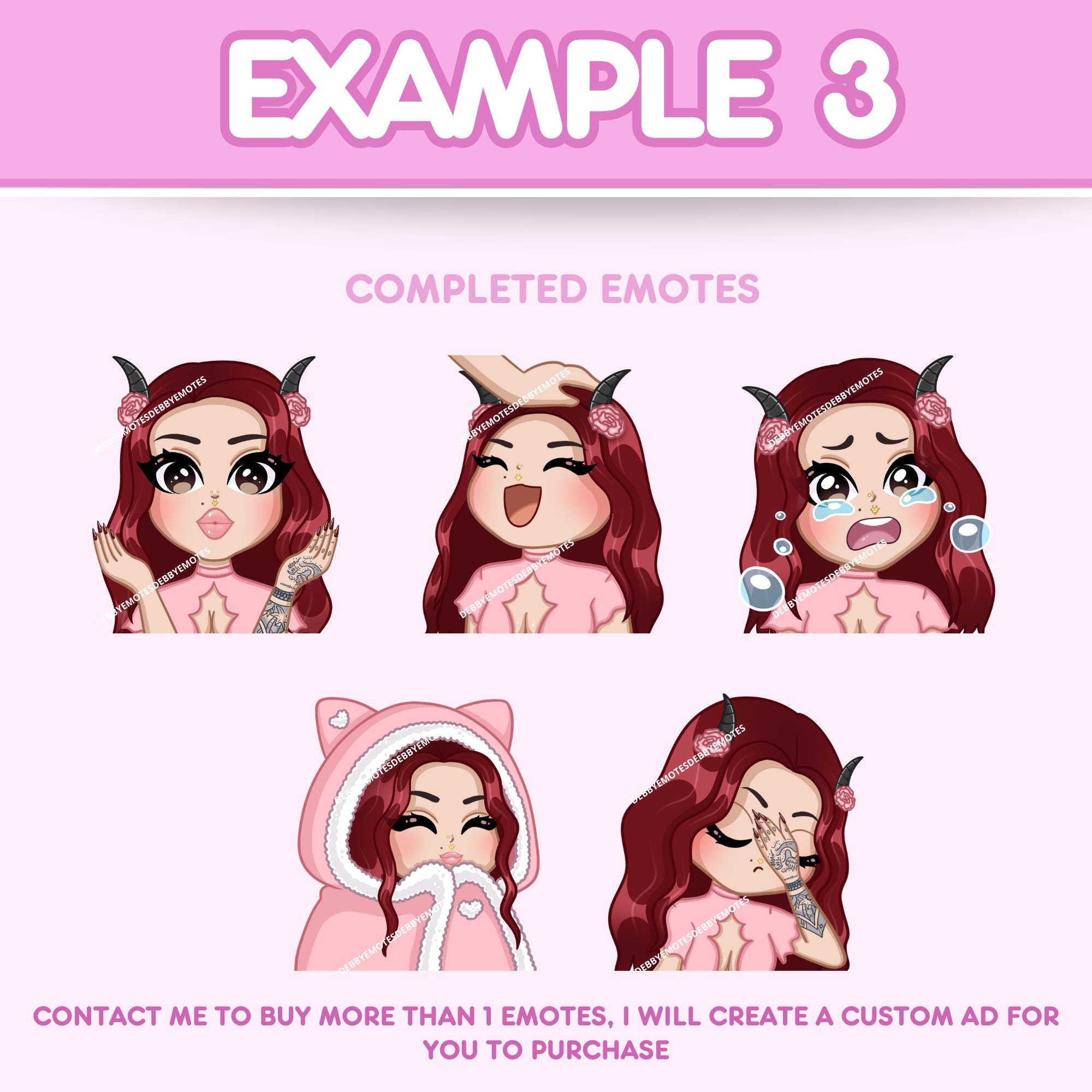 Custom Emote Commission, Custom Emotes for Twitch, Tiktok, Kick ...
