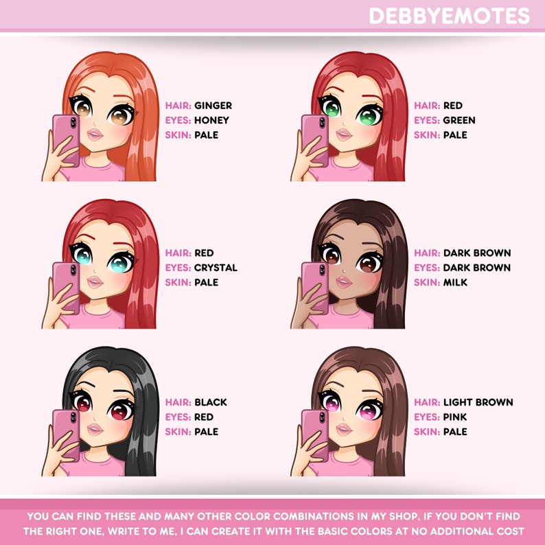 Animated Emotes for Girls on Twitch, 10 Pack for Any Stream and Chat ...