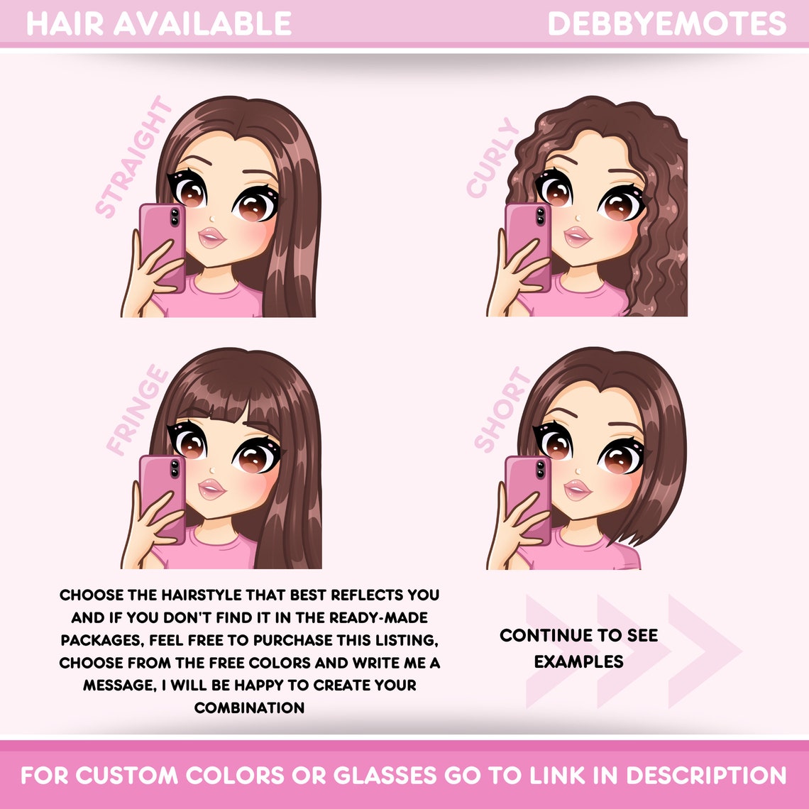 Anime Girl Emotes, Bundle 85pcs for Twitch, Kick, Tiktok and Any Stream ...