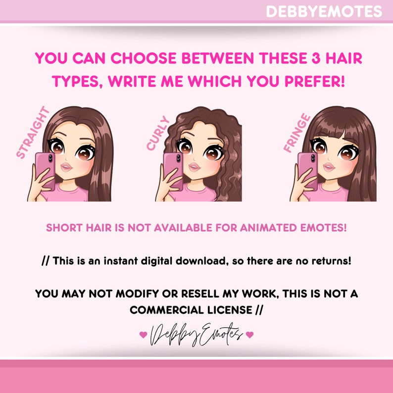 Animated Emotes for Girls on Twitch, 10 Pack for Any Stream and Chat ...