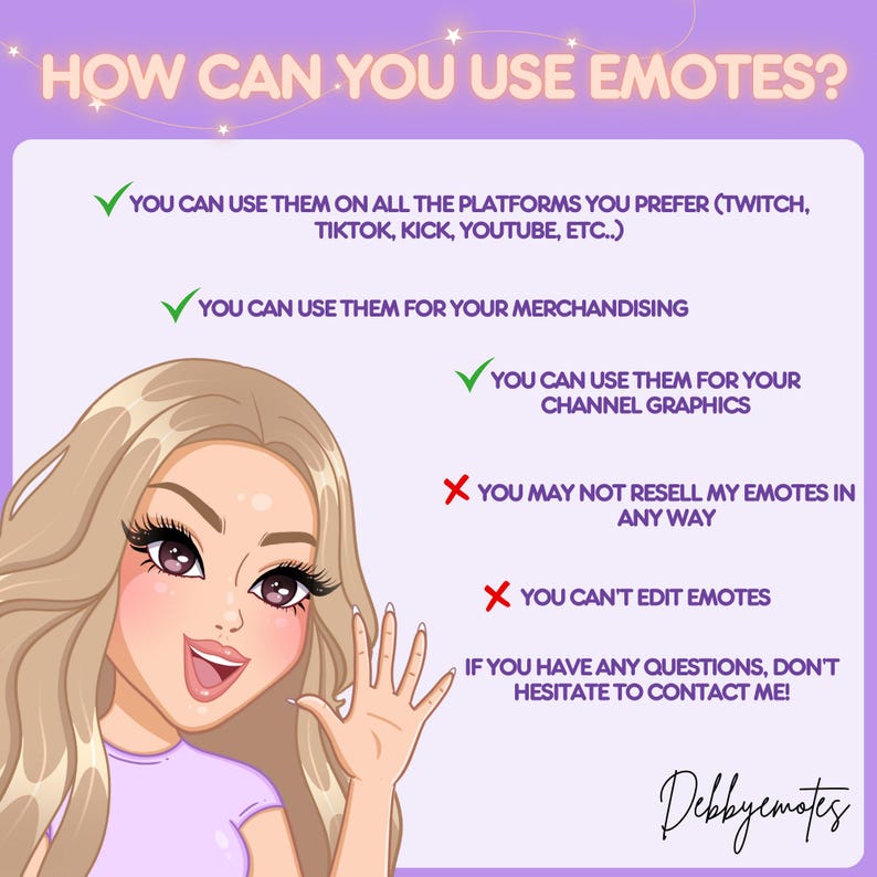 Cute Animated Girl Emotes | Twitch & Discord Emotes Pack | 10 Animated ...