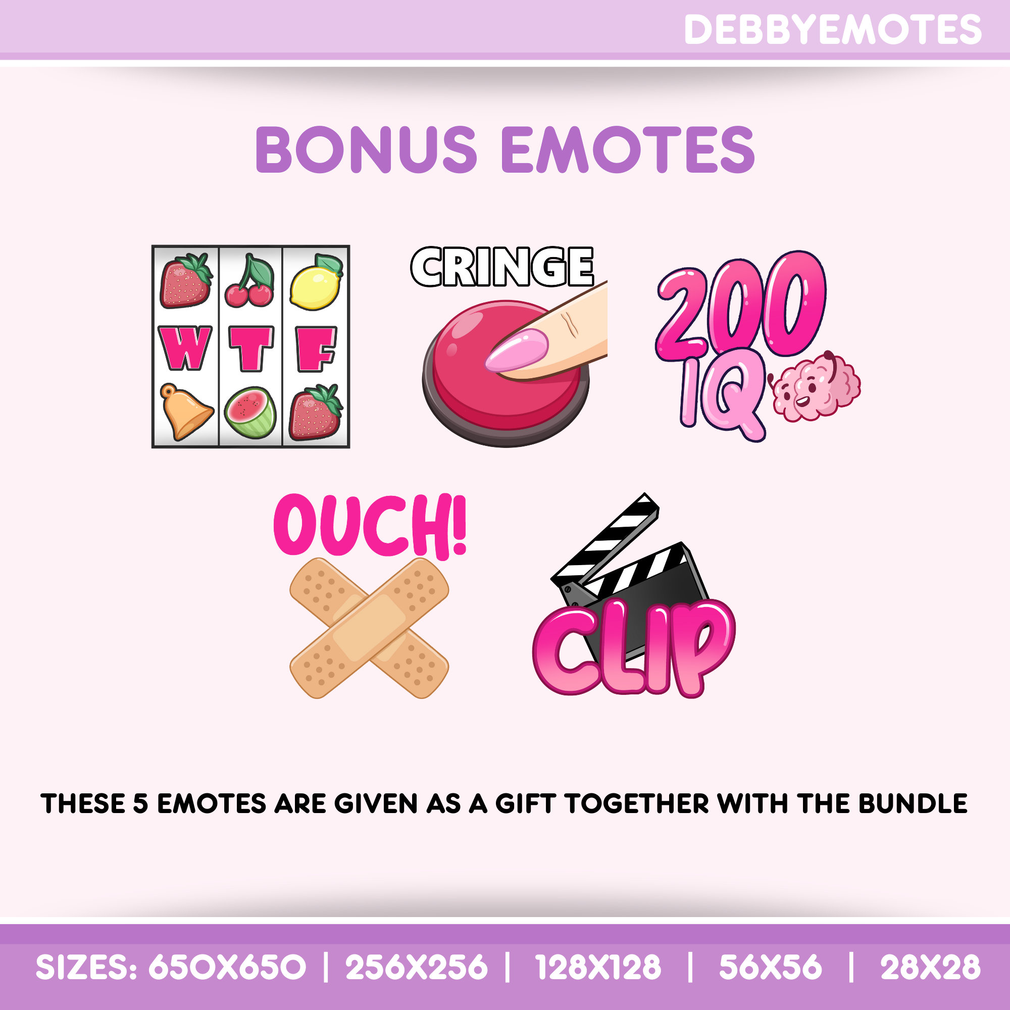 CUSTOM EMOTES, Custom Colors and Glasses, Girl Emotes for Twitch ...