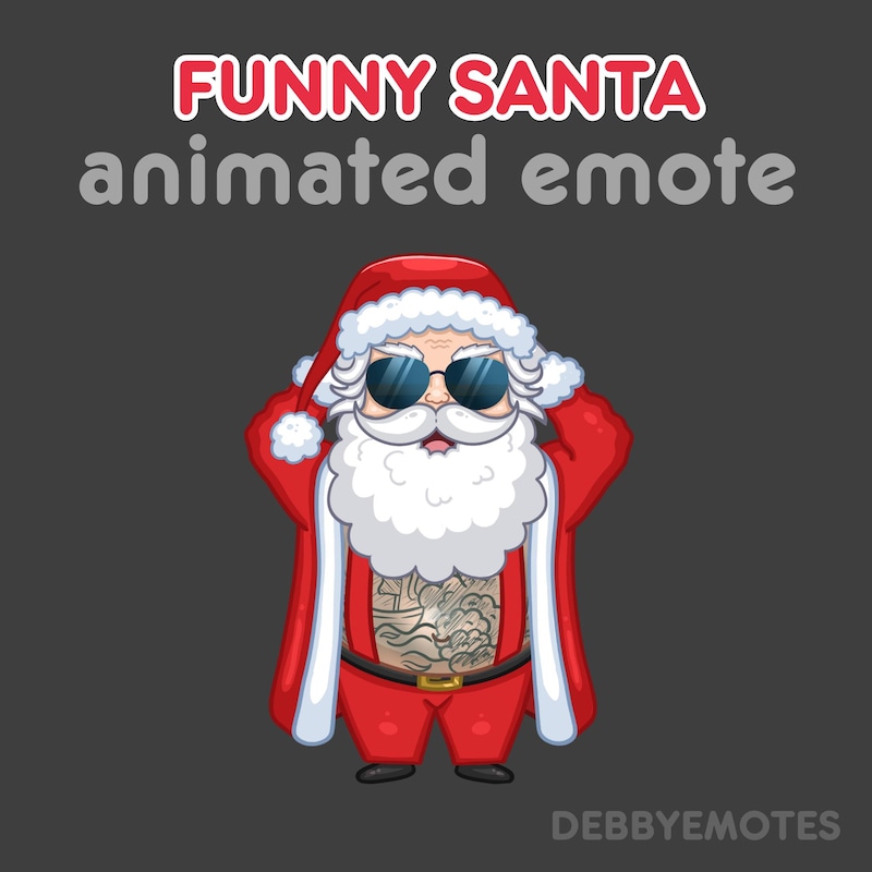 Animated Santa Claus - Etsy