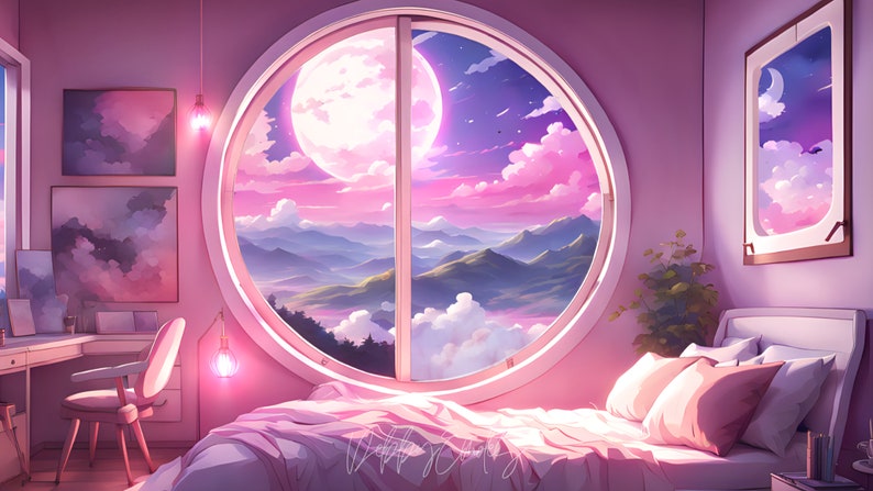 Vtuber Background Animated, Vtuber Pink Background, Vtuber Stream ...