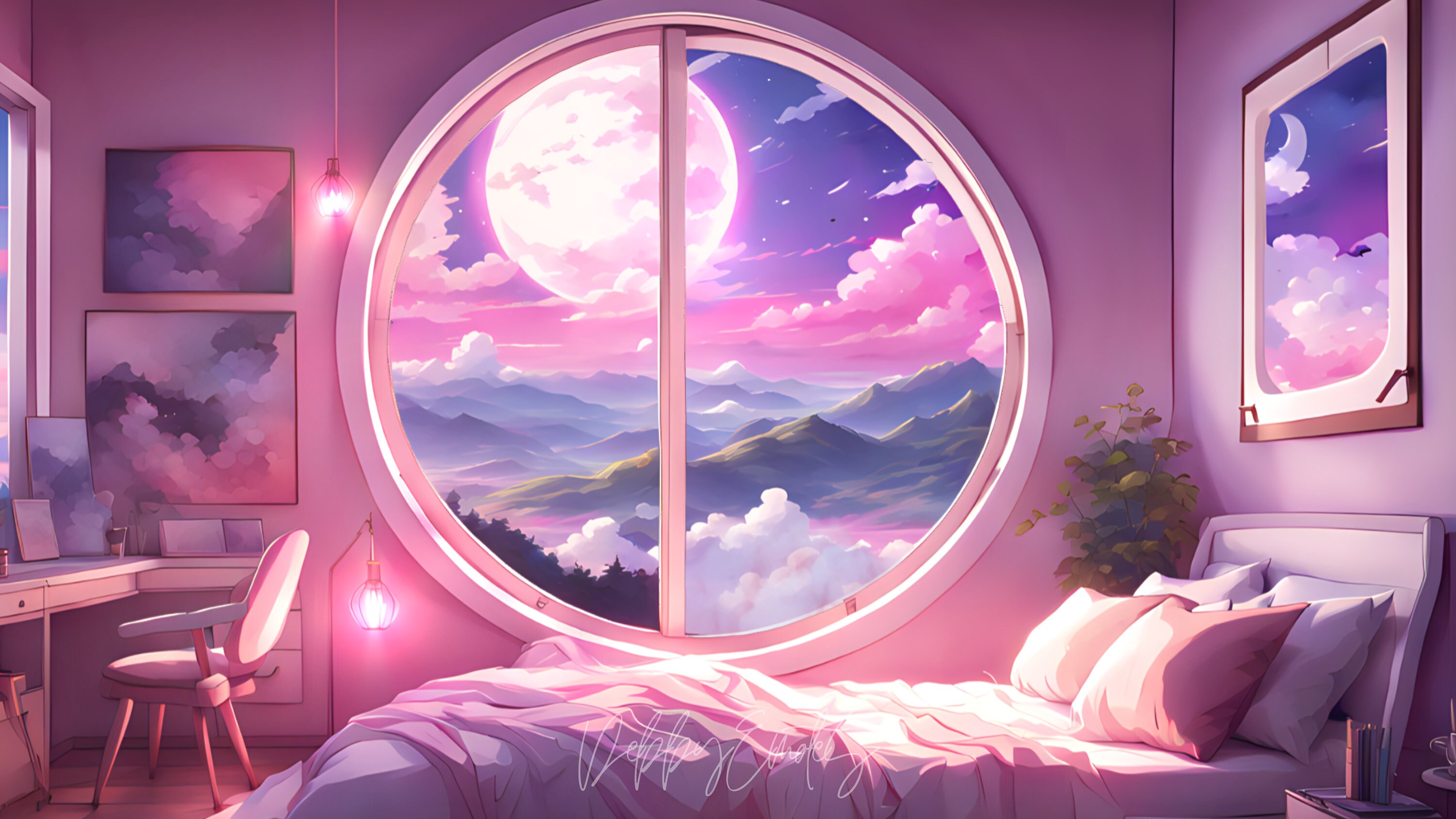 Vtuber Background Animated, Vtuber Pink Background, Vtuber Stream Design, Vtuber Assets, Vtuber ...