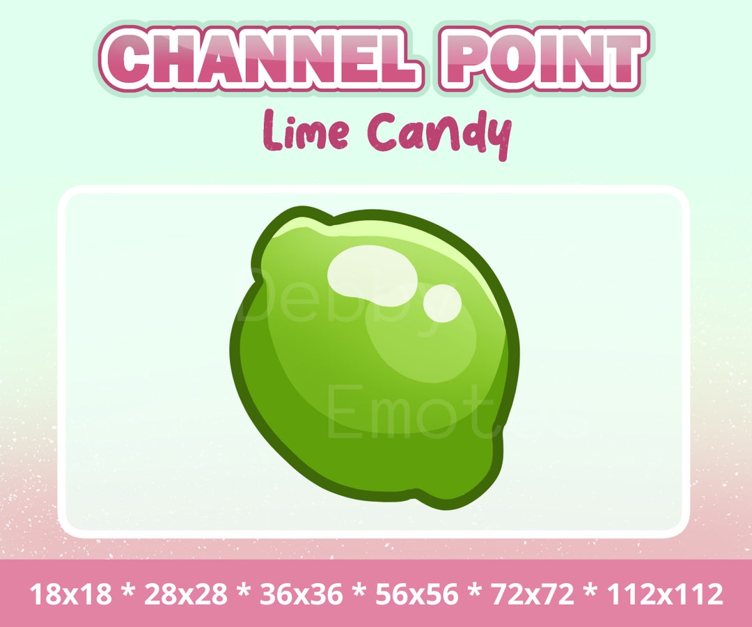Lime Candy Channel Point / Instant Download / Streaming Twitch - Etsy