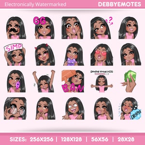 Black Girl Emotes, Bundle 85pcs for Discord, Twitch and Any Stream and ...