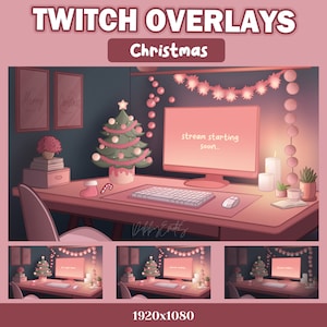 Christmas Twitch Overlays, Animated Stream Scenes for Winter - Lofi ...