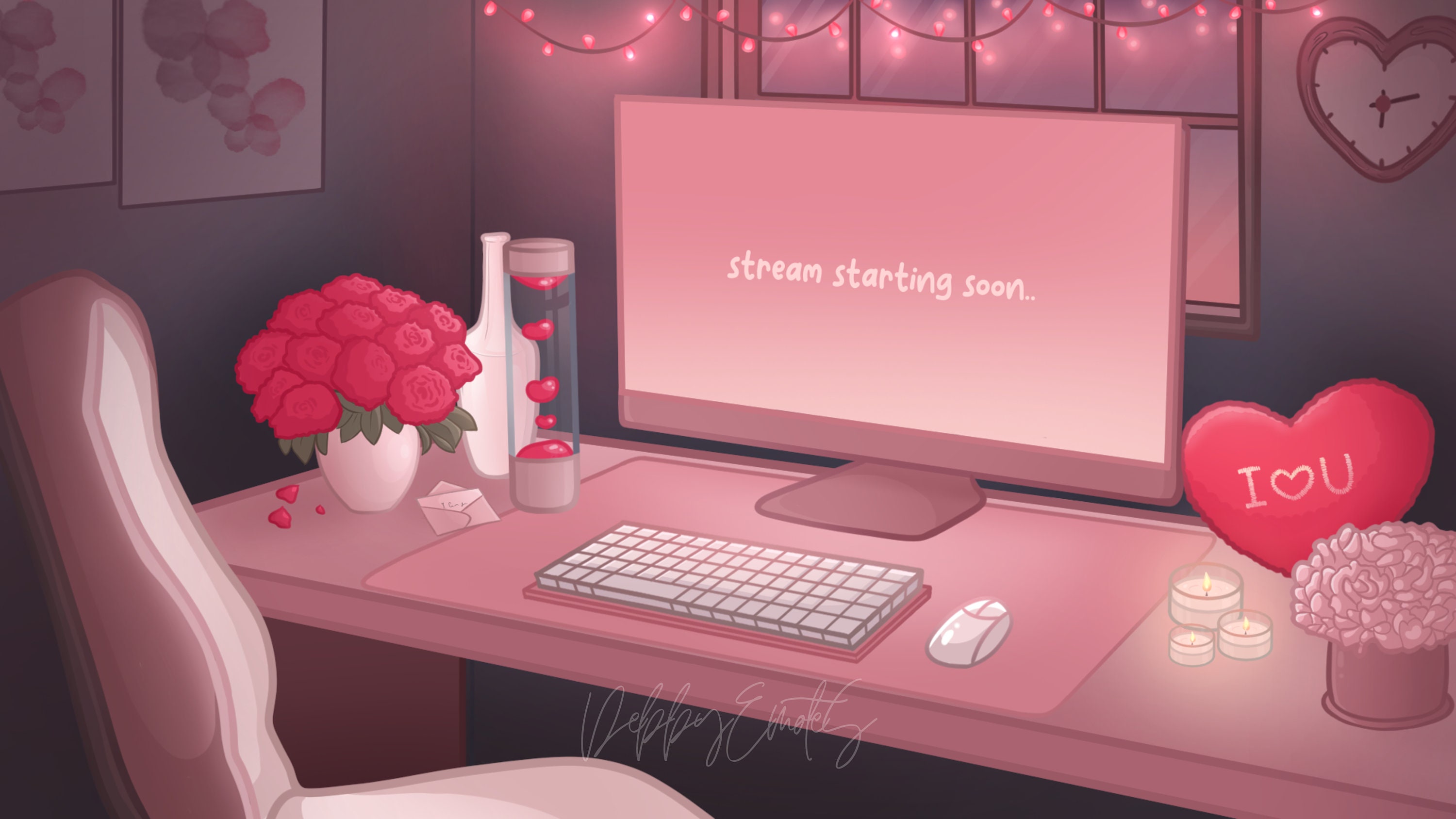 Twitch Animated Overlays, Stream Lofi Desk, Love Switch Scenes for ...