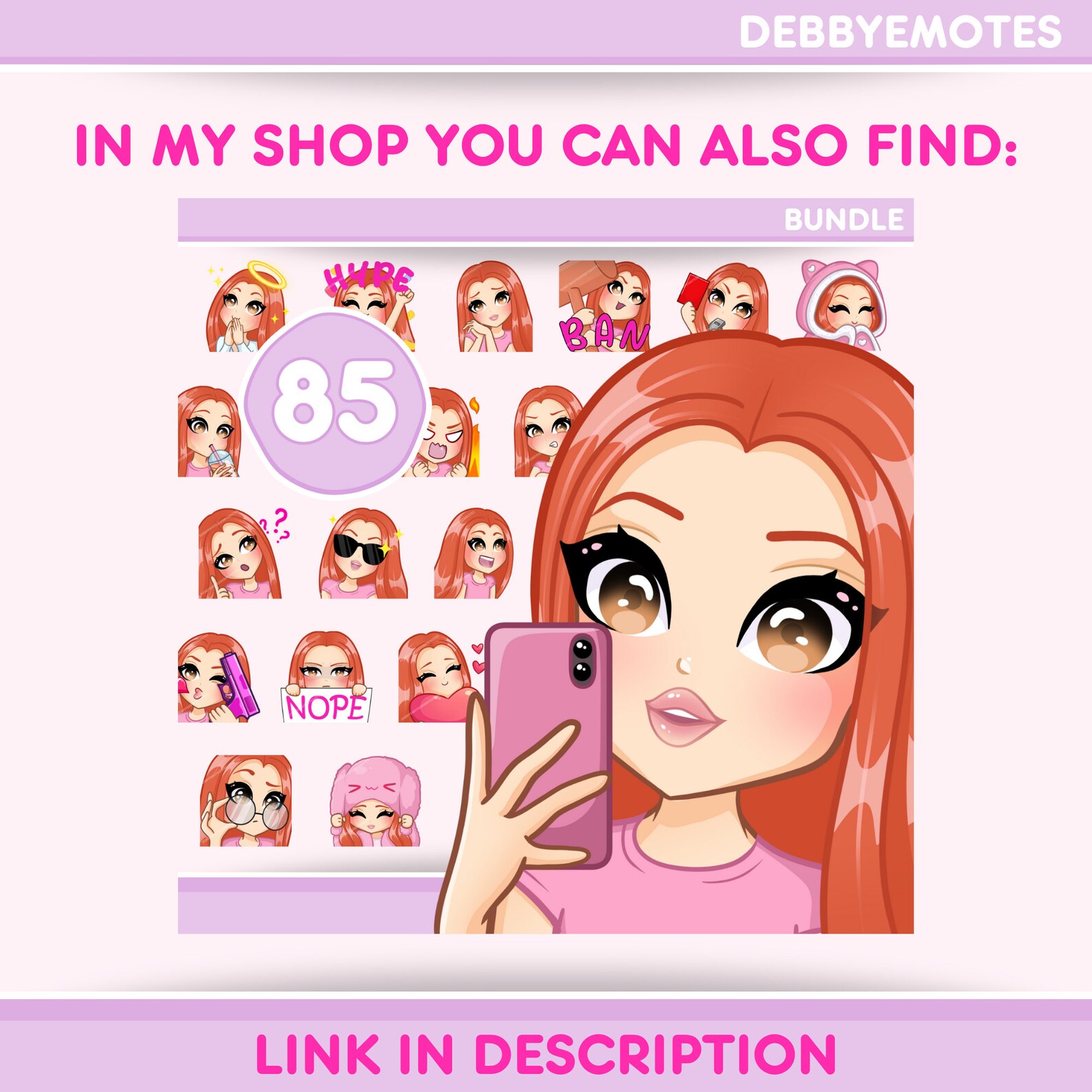 Twitch Girl Emotes, 10 Pcs Animated Emotes for Discord, Kick and Any ...