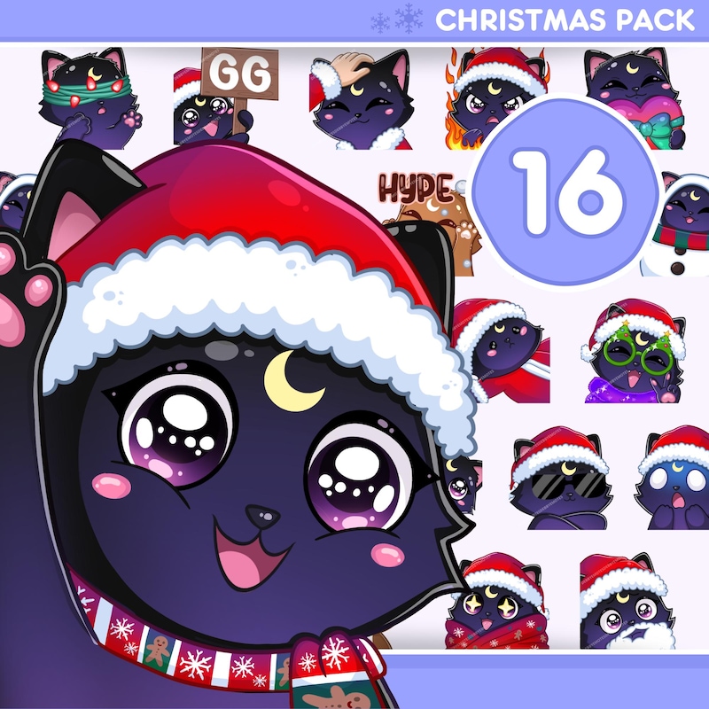 Animated Emotes Moon Cat - Etsy