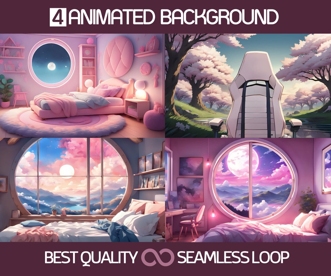 Vtuber Background Animated, Vtuber Pink Background, Vtuber Stream ...