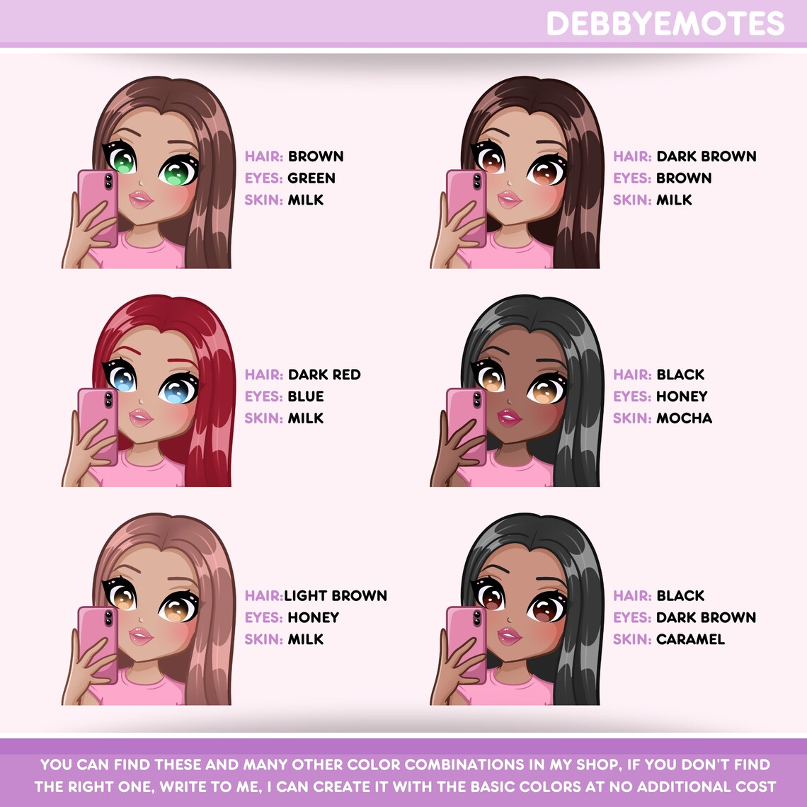 Twitch Emotes, Kick Girl 20 Pcs for Discord, Youtube and Any Stream and ...