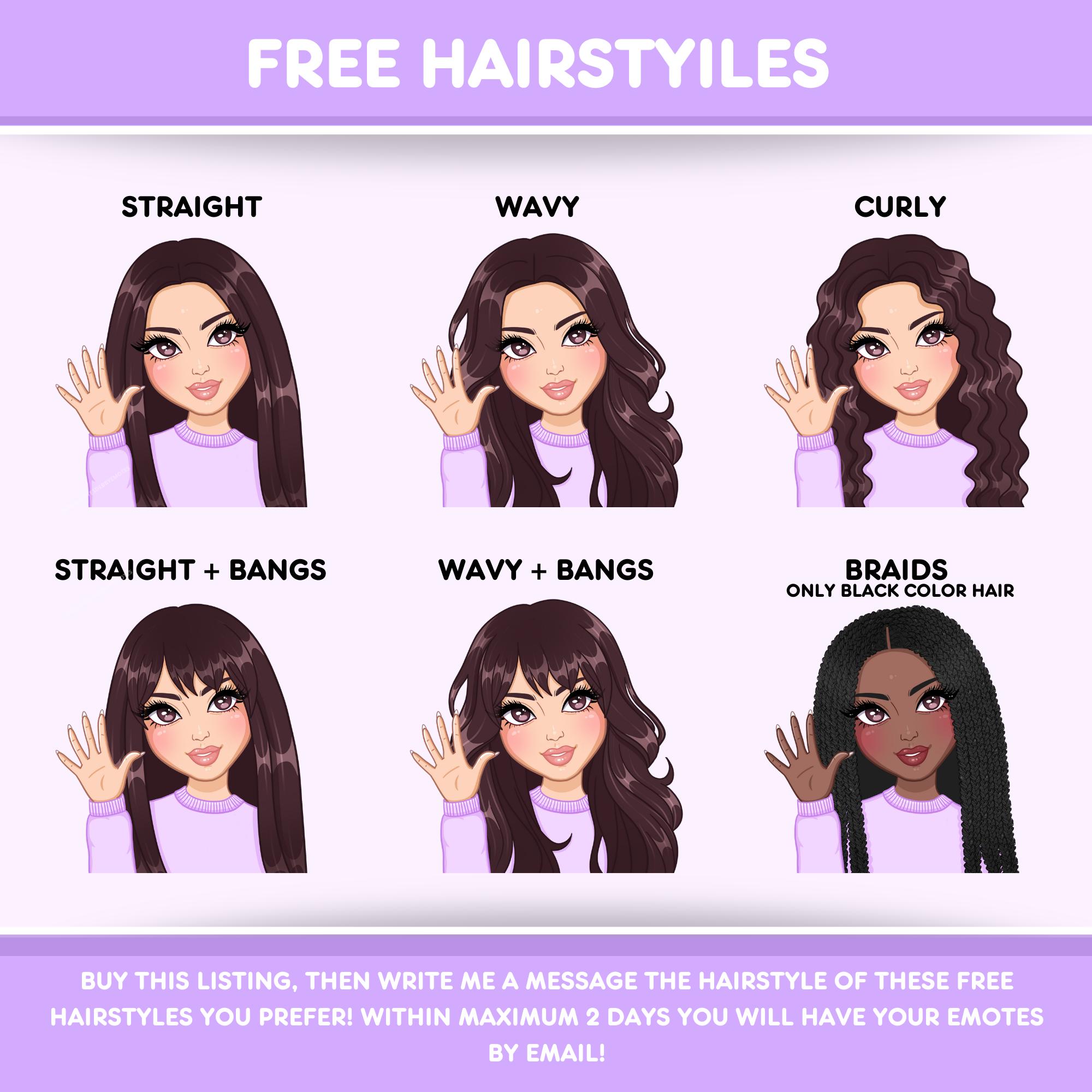 Redhead Girl Emotes, Pack 12pcs for Twitch, Discord, Youtube and Any ...