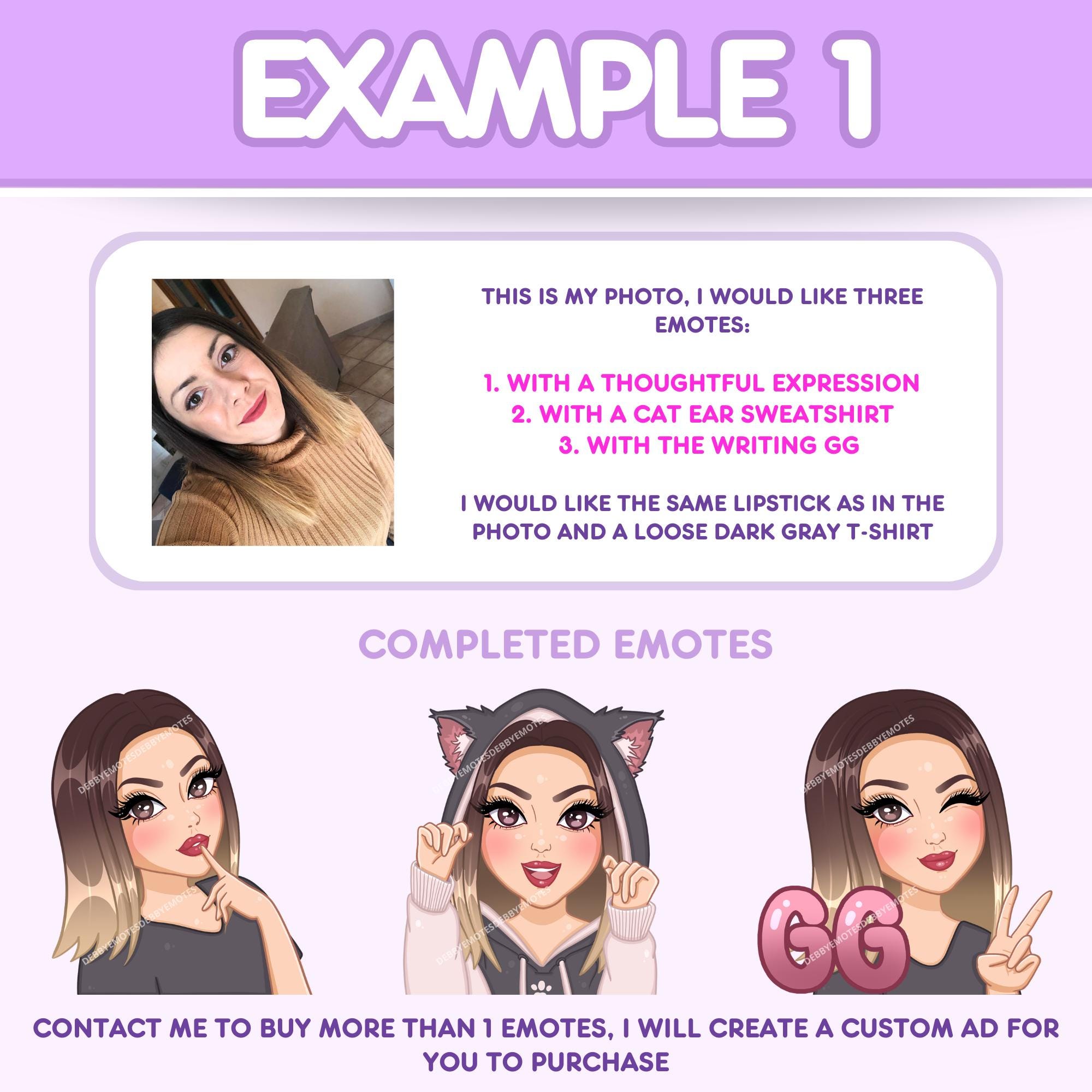 Custom Emote Commission, Custom Emotes From Photo for Twitch, Tiktok ...
