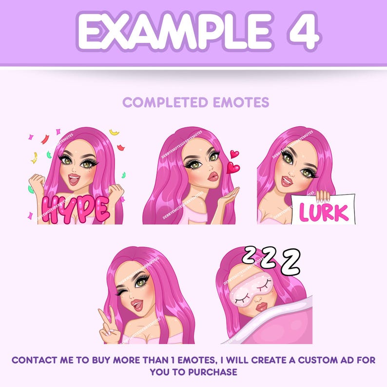 Custom Emote Commission, Custom Emotes From Photo for Twitch, Tiktok ...