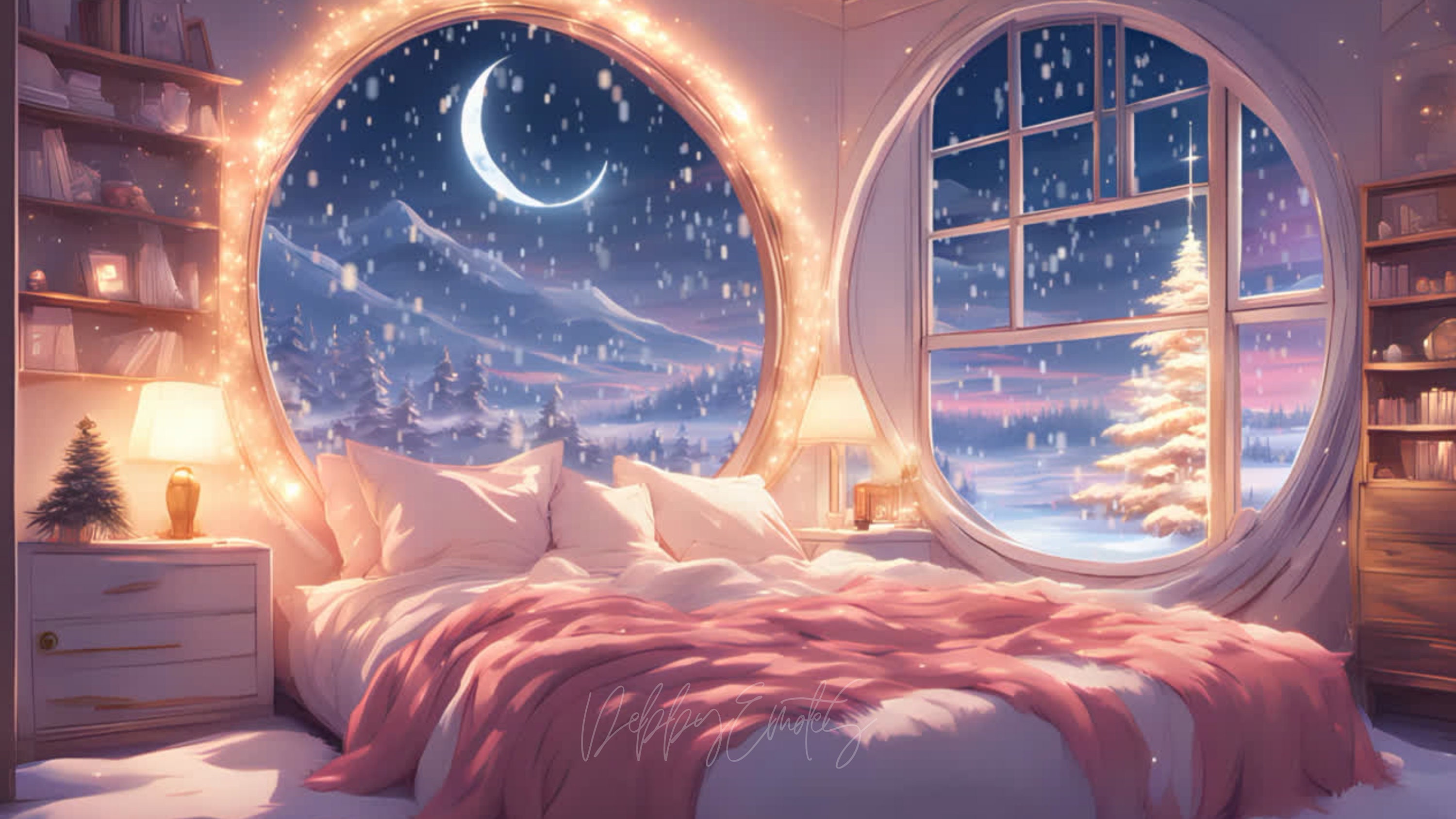 Christmas Vtuber Background, 4 Vtuber Winter Animated Background ...
