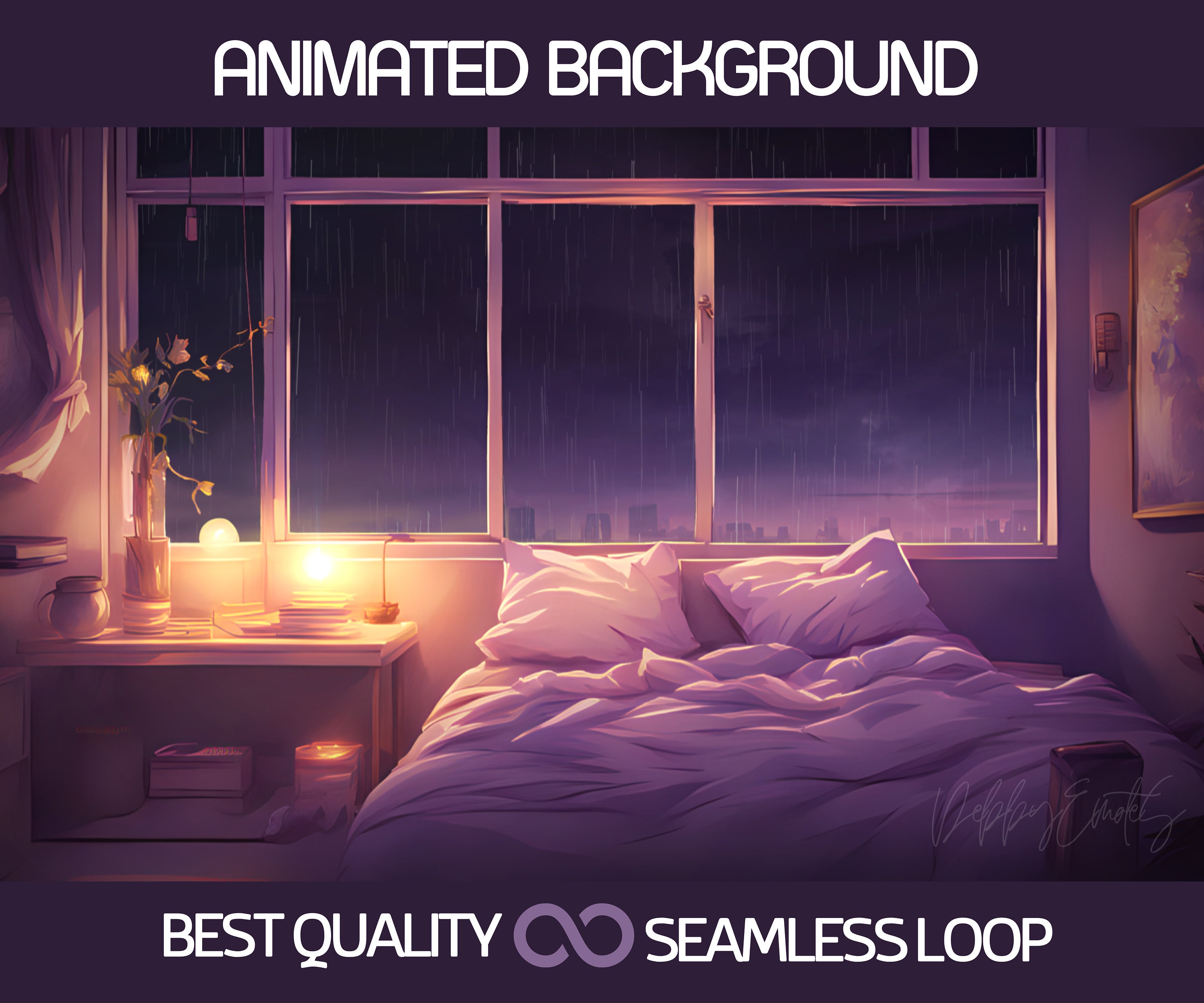 Vtuber Background Animated for Stream, Zoom Background, Virtual Room ...