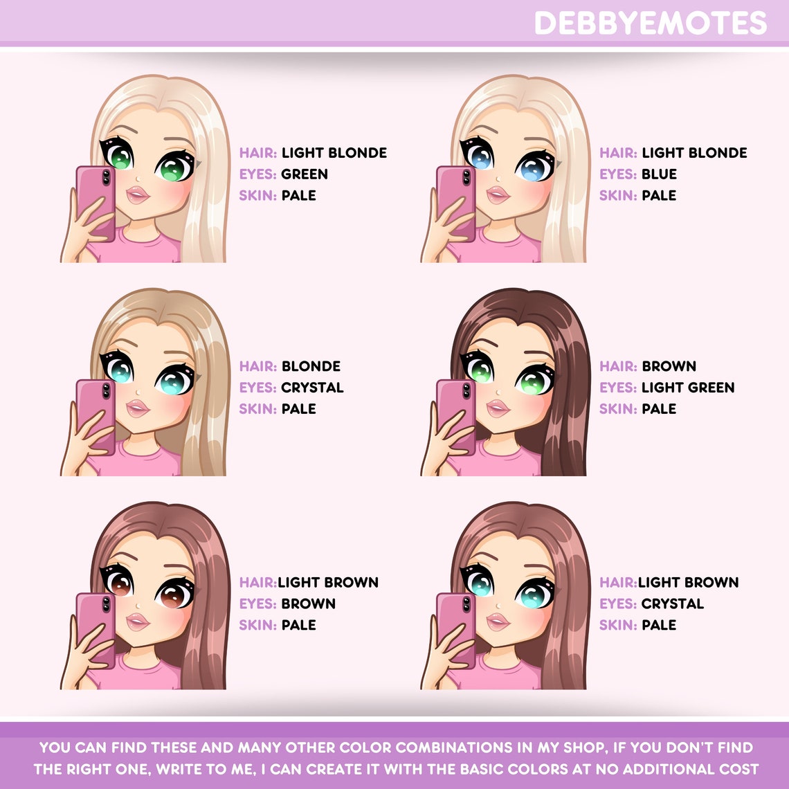 Twitch Emotes, Kick Girl 20 Pcs for Discord, Youtube and Any Stream and ...