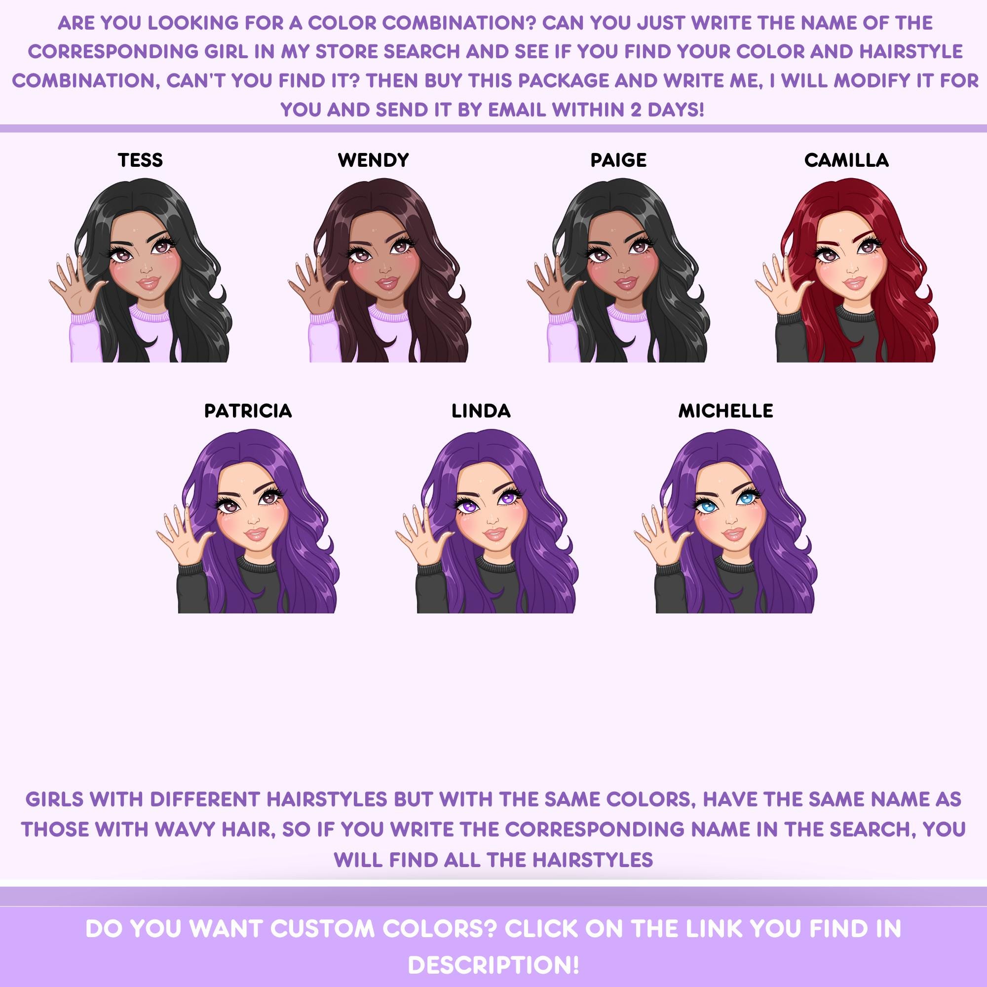 Twitch Girl Emotes, Cute Emotes Pack 16pcs for Discord, Youtube and Any ...