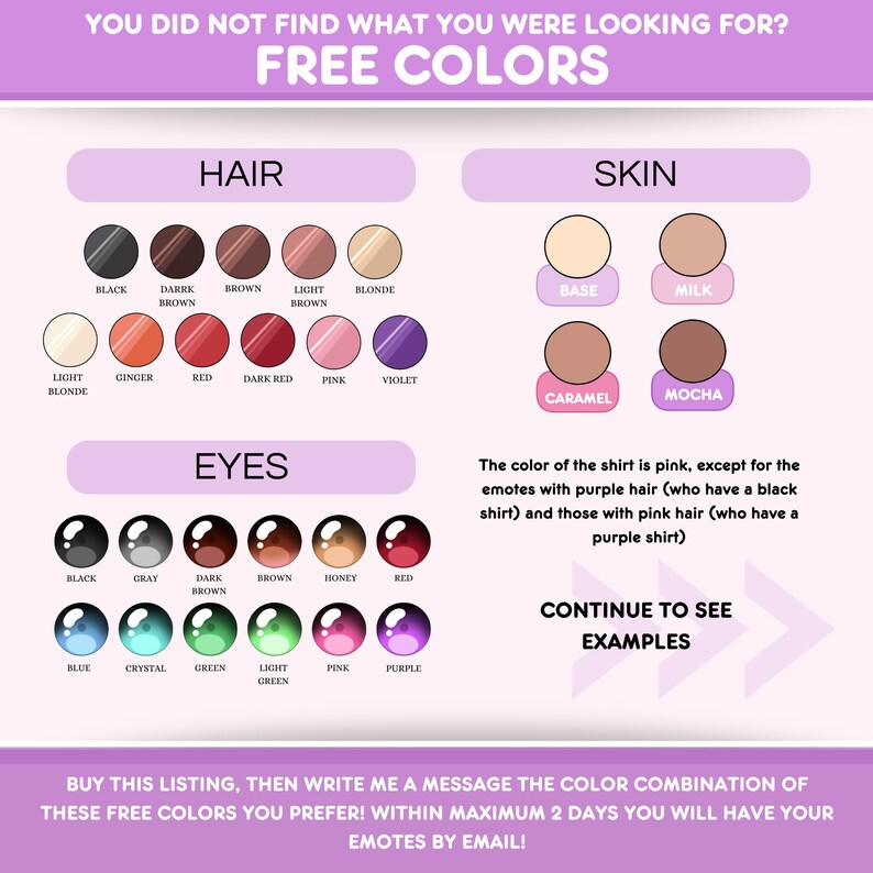 Mocha Skin Girl Emotes, Bundle 20pcs for Discord, Youtube and Any ...