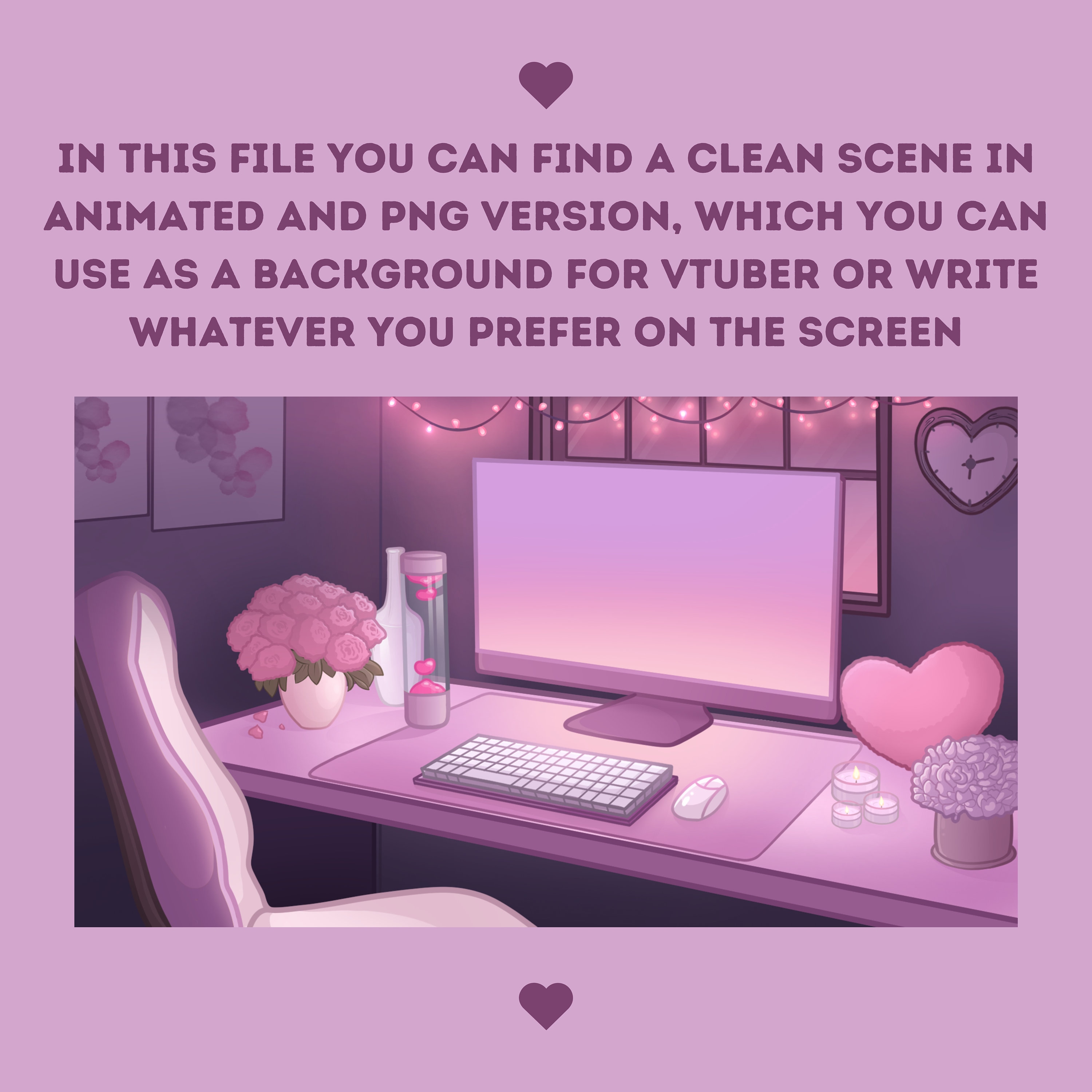Twitch Overlays Lofi Desk, Animated Switch Scenes for Stream Violet and ...