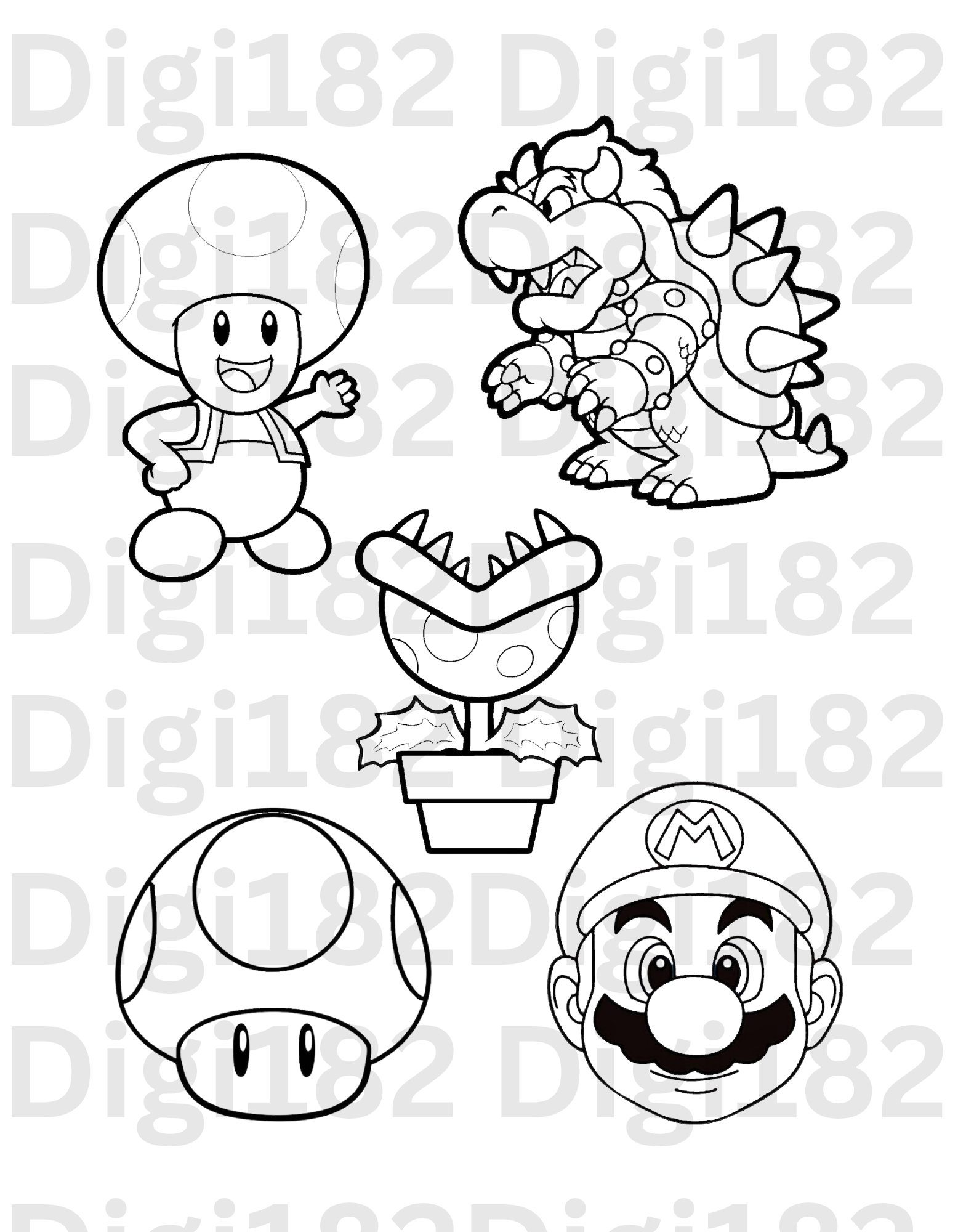 Super Mario Bundle /PNG/SVG/ Transparent Background Instant - Etsy