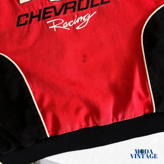 Vintage Black & Red NASCAR Chevrolet Racing Jacket - Gem