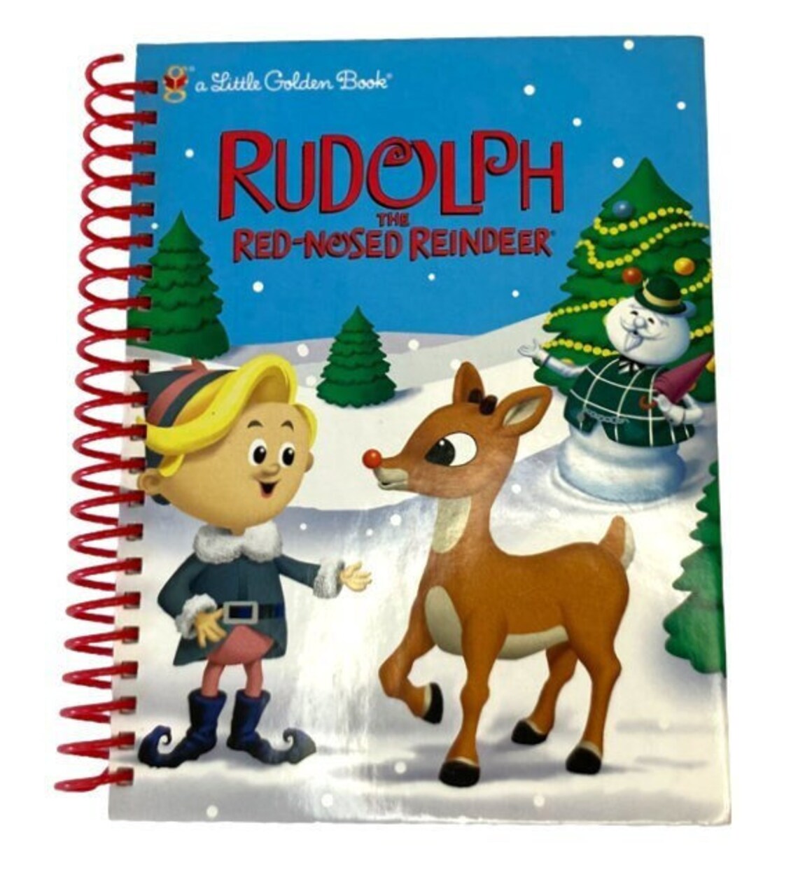 Rudolph the Red Nosed Reindeer Little Golden Book Journal, Repurposed ...