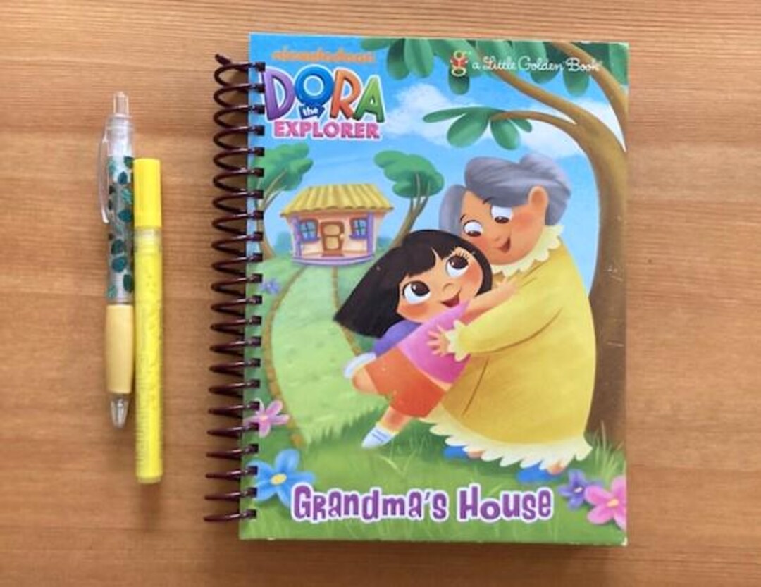Dora the Explorer Little Golden Book Journal, Handmade Spiral Notebook ...
