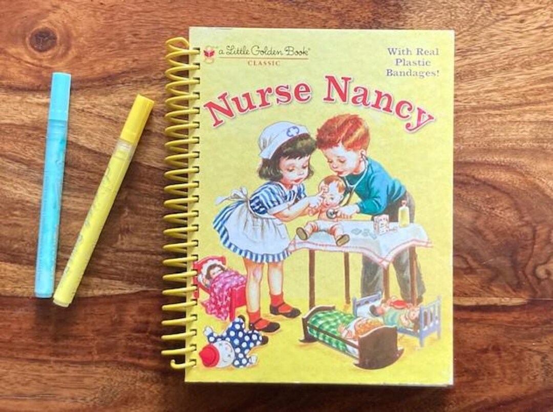 Nurse Nancy Little Golden Book Journal, Vintage Spiral Notebook, Makes ...
